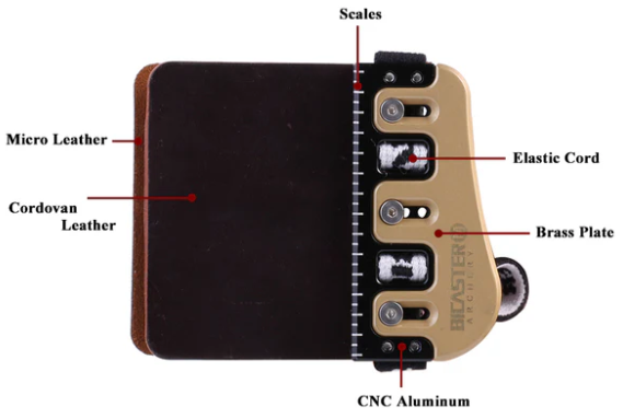 Bicaster PRO Cordovan Barebow Finger Tab – Precision and Comfort for ...